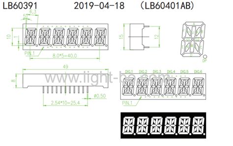 Oem Ultra White 10mm Six Digit 14 Segment Led Display Common Anode For Instrument Panel