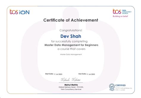 Dev Shah On Linkedin Tcsion Tcs Experience Learning