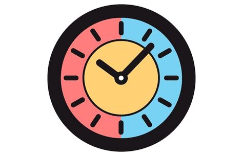Premium Vector Clock Icon In Flat Style Timer On Color Background Vector Clock Design Element