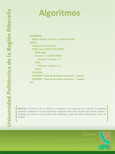 algoritmos pdf tipo de datos algoritmos