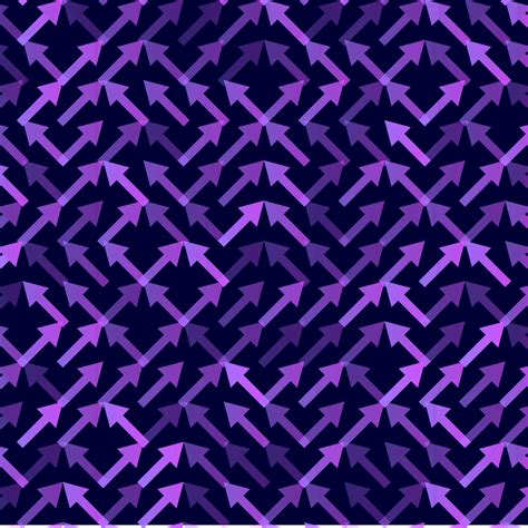Arrow Vector Seamless Pattern Geometric Striped Ornament Monochrome