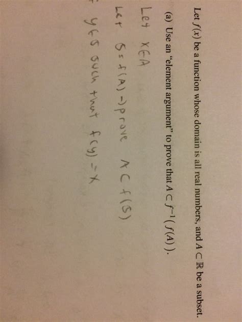 solved let f x be a function whose domain is all real