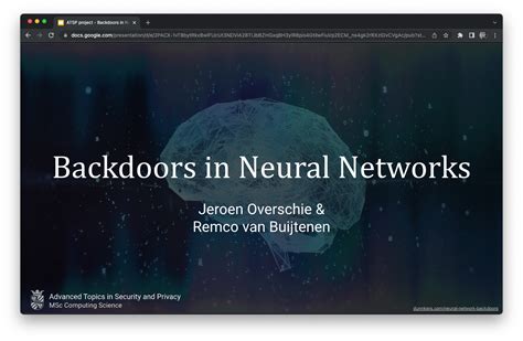 Github Dunnkersneural Network Backdoors Implementations And Demo Of