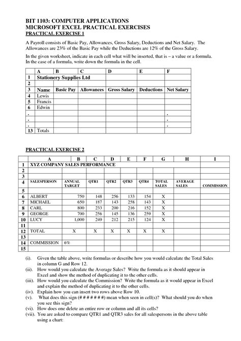 Solution Ms Spreadsheet Practical Assignment 2 Studypool