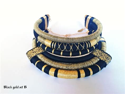 African Choker Necklace African Jewelry Ethnic Jewelry Rope Etsy