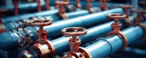 Premium Ai Image Water Node Pipes And Fittings Control Unit For Water