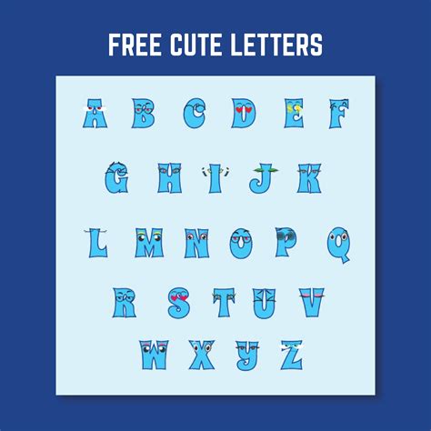 Cute Letters Clipart In Psd Jpeg Png Eps Svg Pdf Illustrator To Download