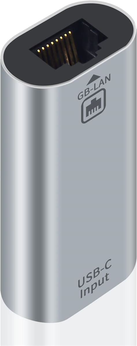 Amazon Com Poyiccot USB C To RJ Ethernet Adapter Gigabit RJ Female To USB C Female Adapter