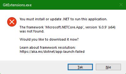 I Can T Start Git Extensions Even After Installing The Net Runtime Issue