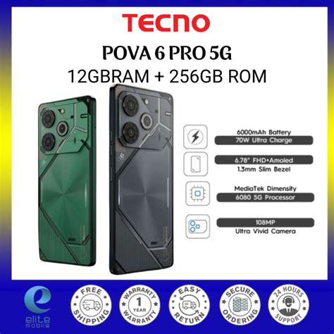 Tecno Pova Pro G Gb Ram Gb Rom Mah W Ultra Charge Fhd Amoled