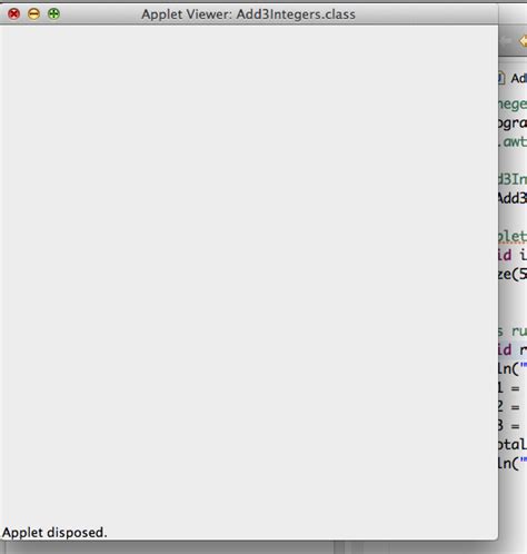 Java Applet Dispose Window After Closing Applet Stack Overflow