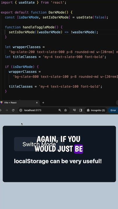 Usestate Localstorage ️ Reactjs Browser Webdevelopment Youtube