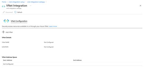 Habilitar A Integração Com Uma Rede Virtual Do Azure Azure App