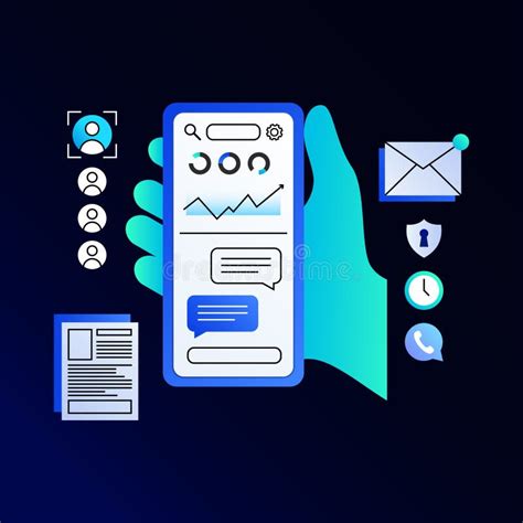 Application For A Recruiting Manager Vector Illustration Stock Vector