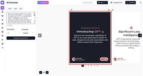 Convert Text To Carousels With Ai Free Ai Carousel Generator For