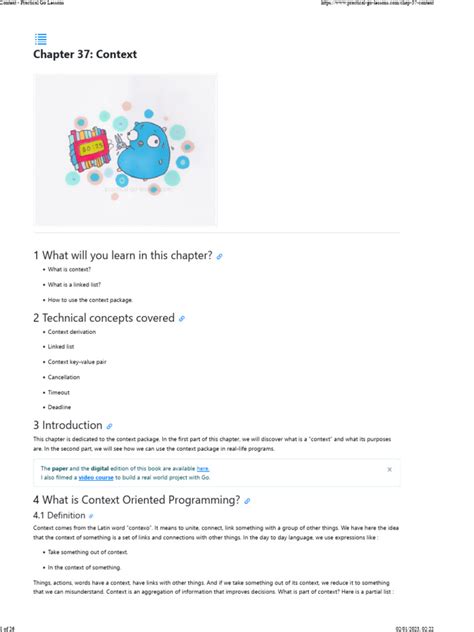 go context pdf networking internet and web