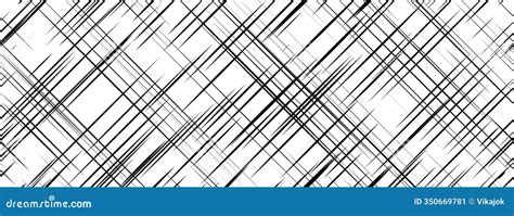 Black Cross Hatch Seamless Texture Diagonal Line Repeated Pattern Surface Stock Illustration