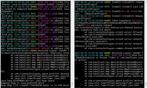 Orientdb Hazelcast Multicasting Error After Stopping The Nodes Of The