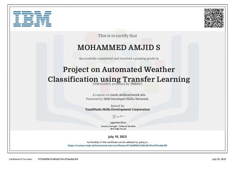 Mohammed Amjid On Linkedin Successfully Completed Ibm Project On