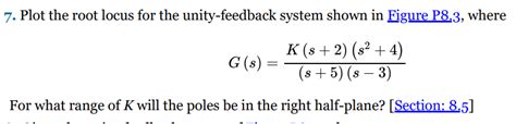 Solved 4 For The Open Loop Pole Zero Plot Shown In Figure