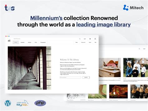 millennium leading image library tekki web solutions inc