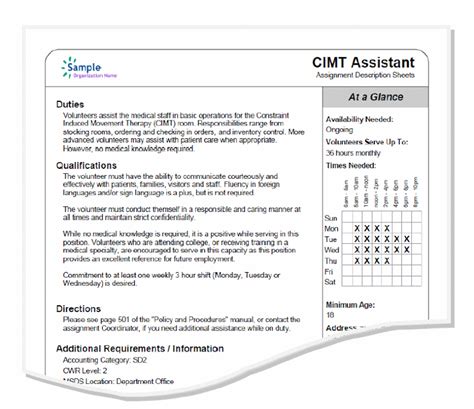assignment profile report overview volgistics help