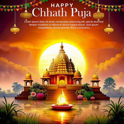 Chhath Puja Festival Poster Images Free Download On Freepik