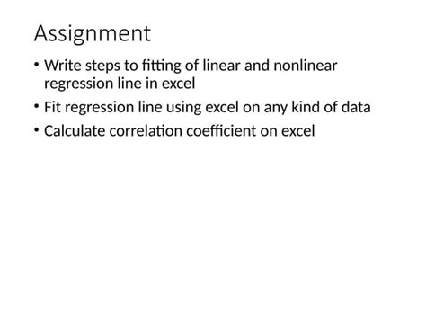 Basics Of Non Linear Regression Analysis Ppt