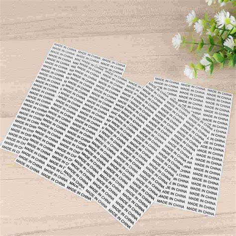 중국산 방수 자체 접착 라벨 패키지 스티커 중국 수입 원산지 표시 스티커 14440 개 파일링 제품