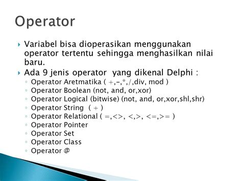 Operator Mods