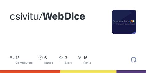 Github Csivitu Webdice