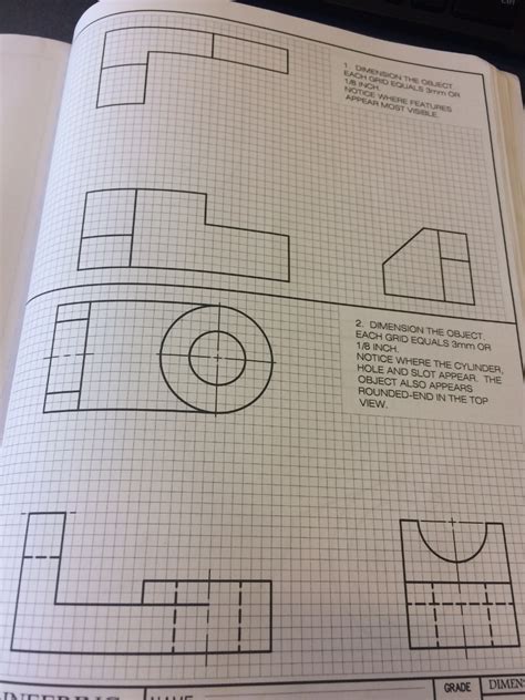 solved dimension the object each grid equals 3mm or 1 8