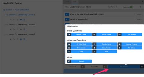 Getting Started With Lifterlms Advanced Quizzes Lifterlms