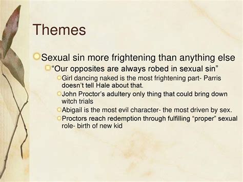 The Crucible Themes Motifs And Symbols Ppt Download