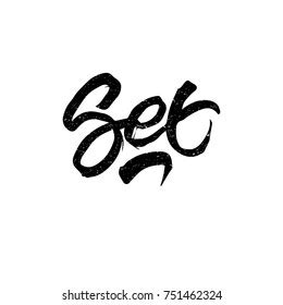 Sex Ink Hand Lettering Modern Brush Stock Vector Royalty Free 751462324 Shutterstock