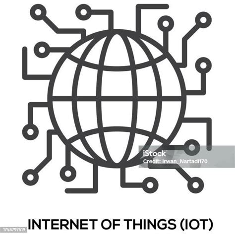 사물 인터넷 아이콘 기술 개념 현대 기호 선형 픽토그램 윤곽선 기호 간단한 얇은 선 벡터 디자인 요소 템플릿 0명에 대한 스톡 벡터 아트 및 기타 이미지 Istock