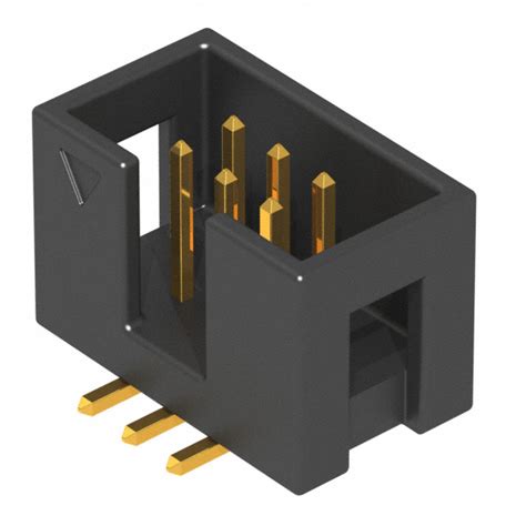 Smd Idc Shrouded Male Box Header â€“ Pcb Mount Connector For Secure Signal Transmission