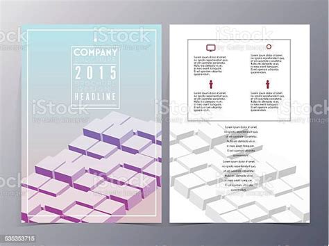 추상적임 블루 기하학적 패턴 브로셔 디자인 템플릿 벡터 0명에 대한 스톡 벡터 아트 및 기타 이미지 0명 2015년 3단 브로슈어 Istock