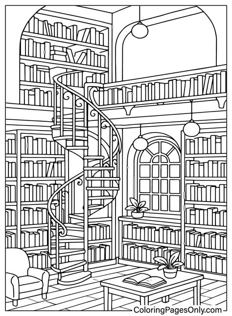 30 Cozy Library Coloring Pages Free Printable Pdf And Online Coloring