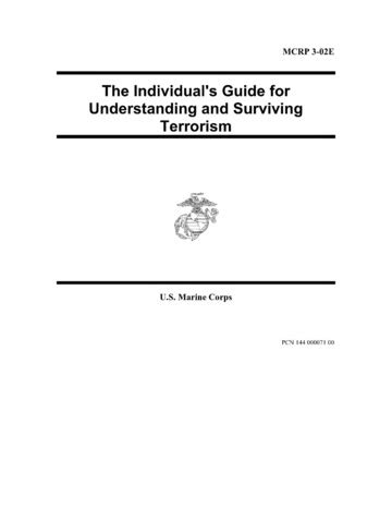 MCRP 3 02E Understanding And Surviving Terrorism Free Download Borrow And Streaming