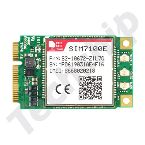 SimCom SIM E LTE MPCIe EU S ER Z L G G LTE MPCIe Techship