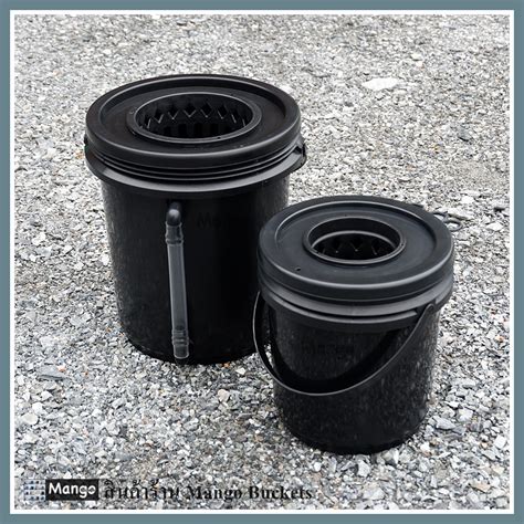 ถังไฮโดรโปนิกส์ ขนาด 5l 10l พร้อมเจาะรูฝา 4 และ 6 นิ้ว เพื่อใส่กระถาง