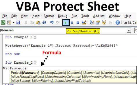 Vba Protect Sheet How To Protect Sheet In Excel Vba