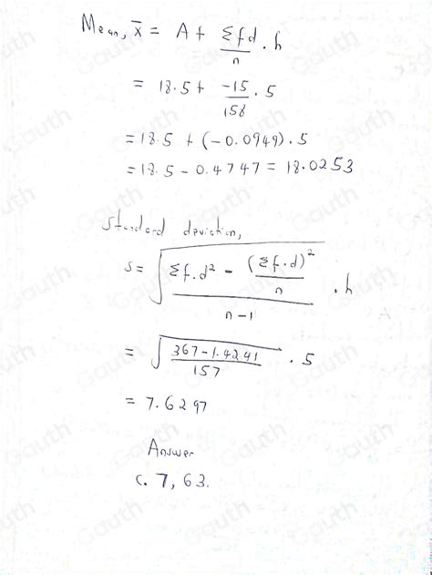 Solved The Following Frequency Distribution Table Was Constructed From The Service Waiting Time