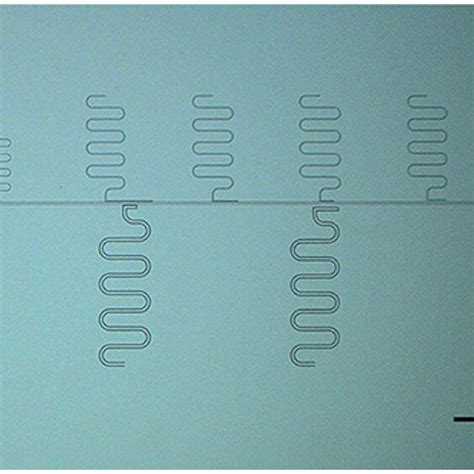 A Micrograph Of The Superconducting Chip There Are Three Groups Of