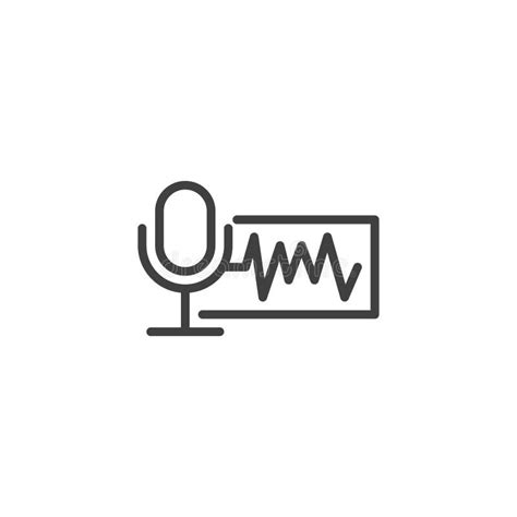 Voice Recognition Line Icon Stock Illustration Illustration Of Security Outline 274618136