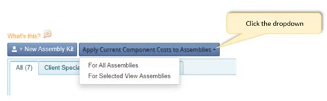How To Keep Your Assembly Kit Prices Up To Date Axiapac Help Center