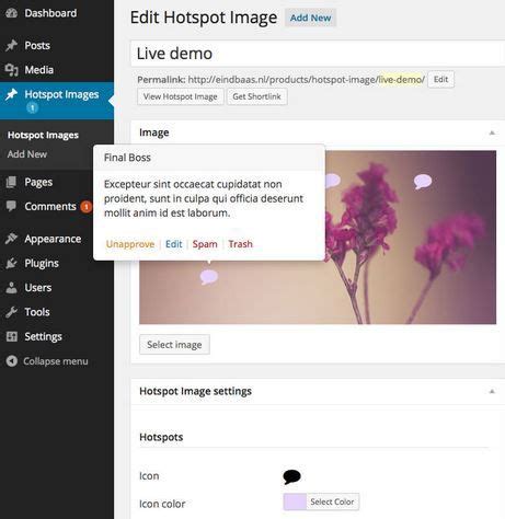 Hotspots With Comments Lets Your Visitors Create Hotspots On Your Images Hot Spot Let It Be
