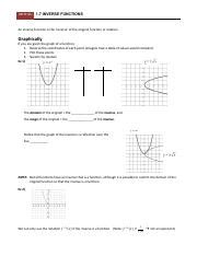Understanding Inverse Functions: Graphs, Equations, and Examples | Course Hero