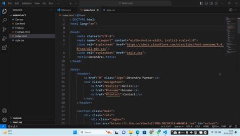 Devendra Parmar On Linkedin Internship Html Css